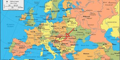 Budapešť mapa - Mapy Budapešti (Maďarsko)