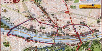 Budapešť mapa - Mapy Budapešti (Maďarsko)